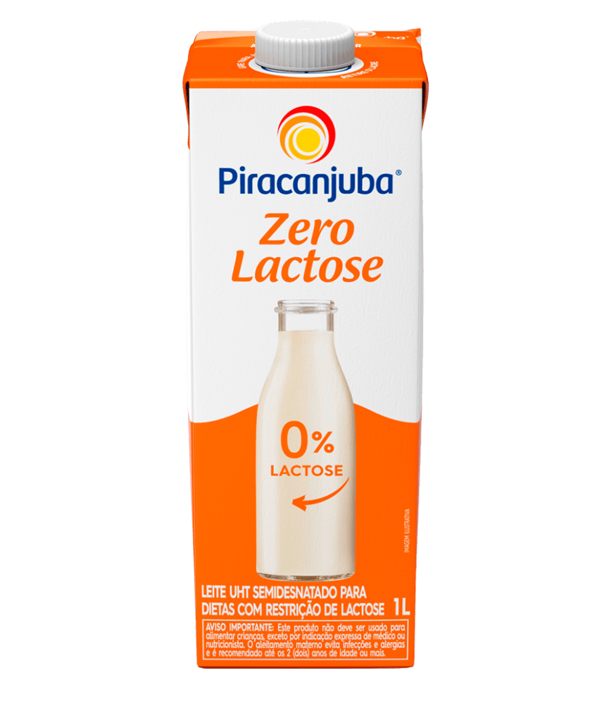 Leite Piracanjuba Semidesnatado Zero Lactose 1 L
