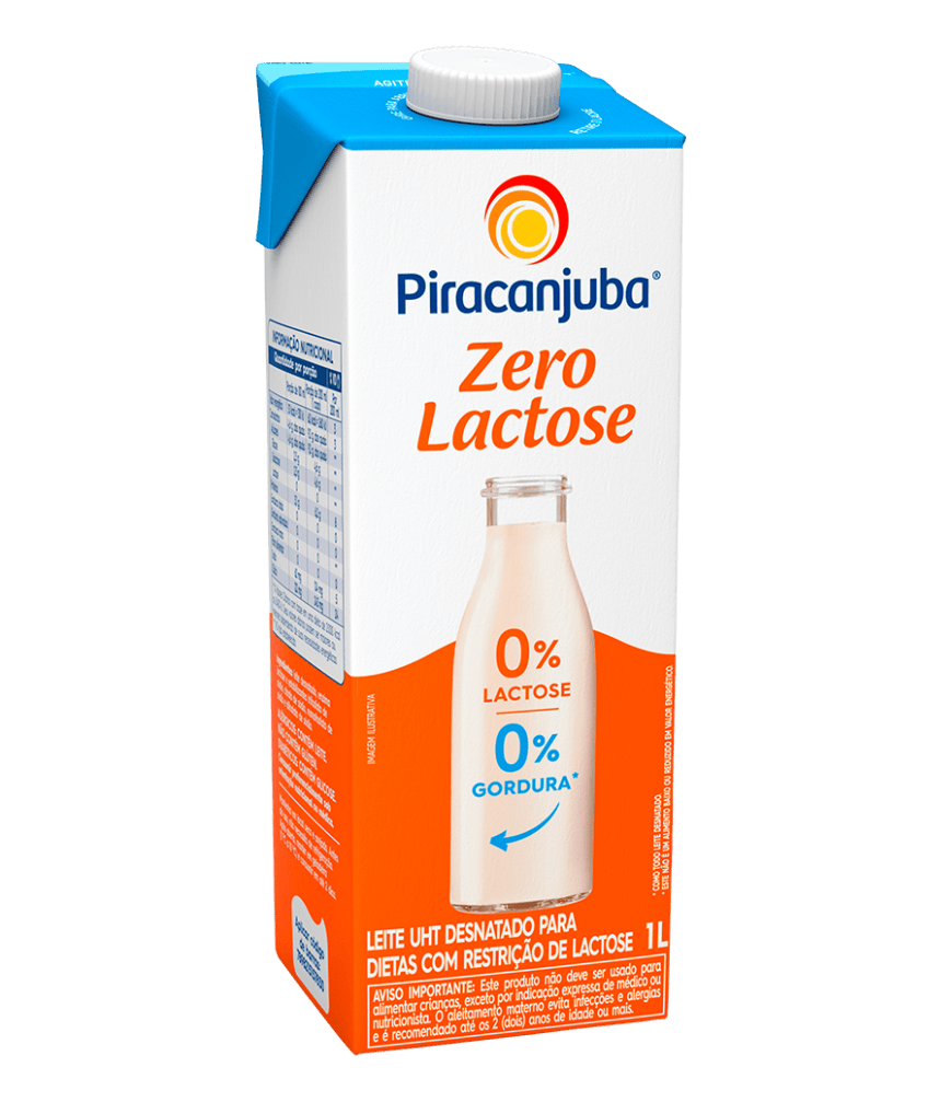 Leite Piracanjuba Desnatado Zero Lactose 1 L