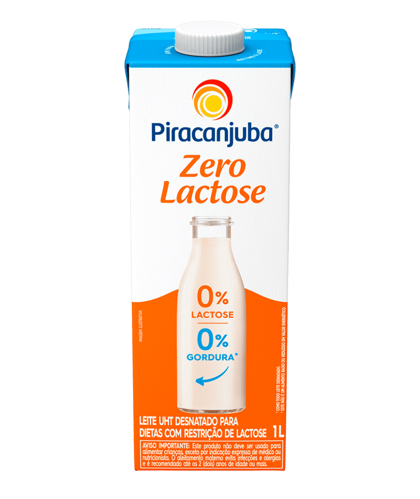 Leite Piracanjuba Desnatado Zero Lactose 1 L